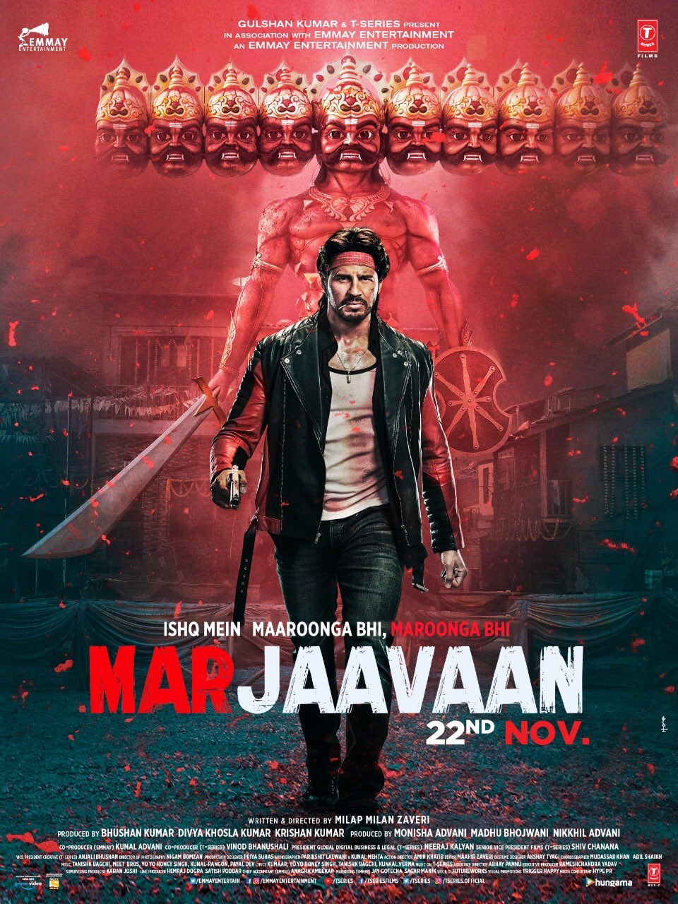 Mar Jaavaan (2019) First Look Poster | Sidharth Malhotra | Riteish Deshmukh