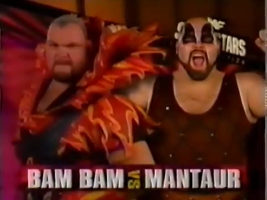 ProWresBlog: WWF Superstars 6/24/1995 - Bam Bam Bigelow vs Mantaur