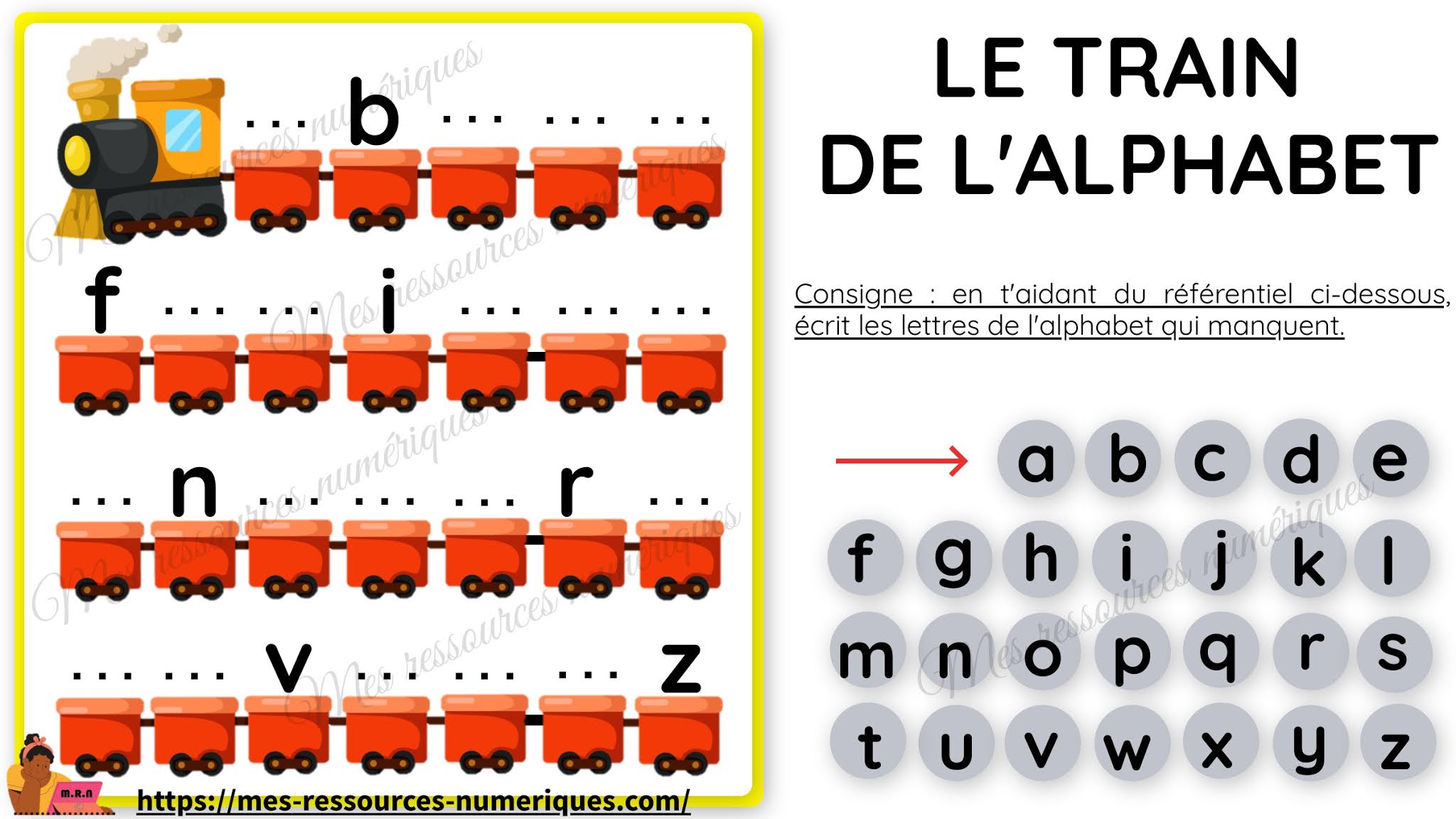 TÉLÉCHARGEZ GRATUITEMENT LE PDF - le train de l'alphabet - script