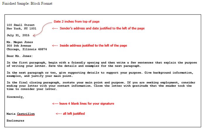 Mla Letter Format - Formal Letters
