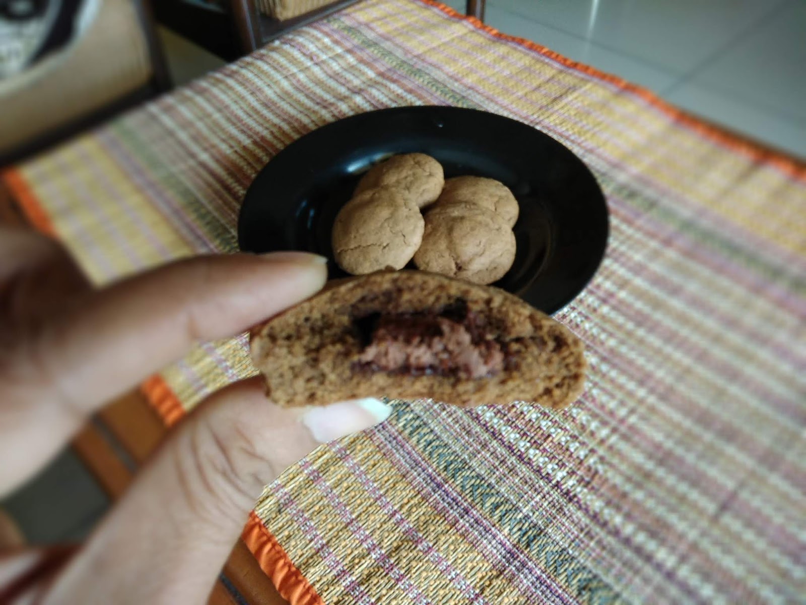 Healthy choco fill cookies