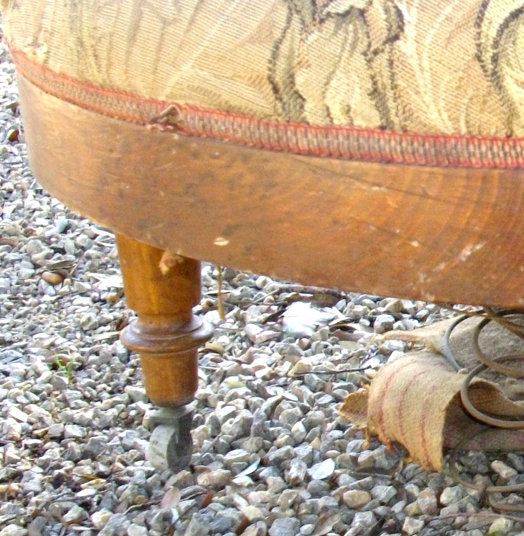 ancienne méridienne noyer d'époque XIXeme banquette fauteuil empire ...