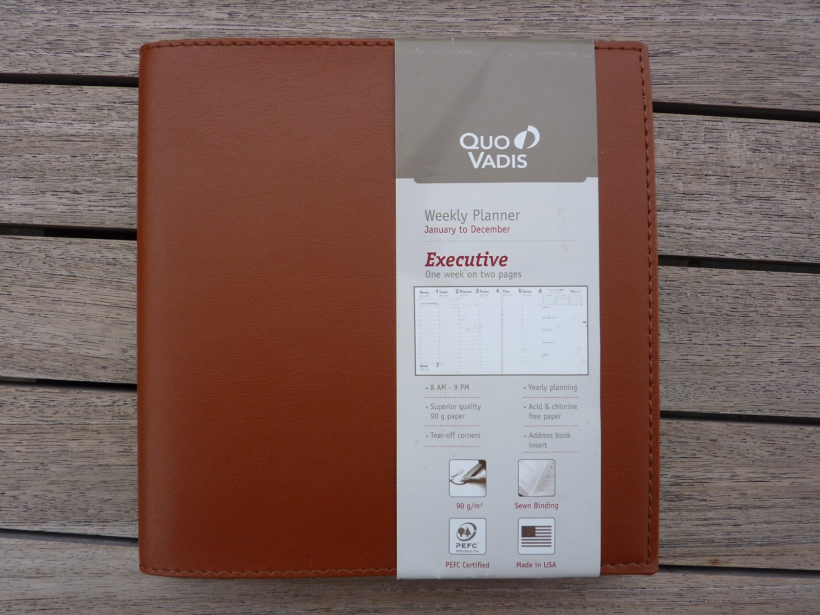 Plannerisms: Quo Vadis Executive weekly planner