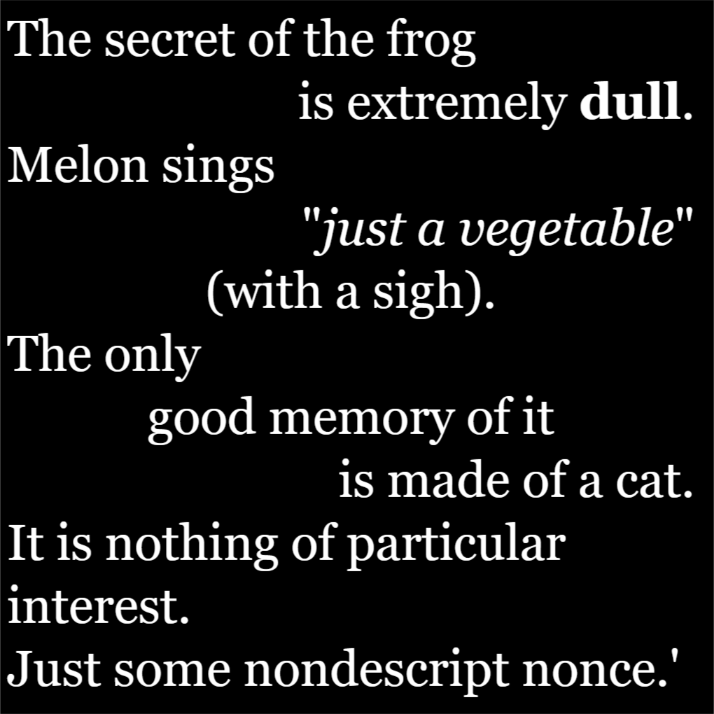 Interstellar Superunknown: Oldschool flarf up on Internet Poetry.