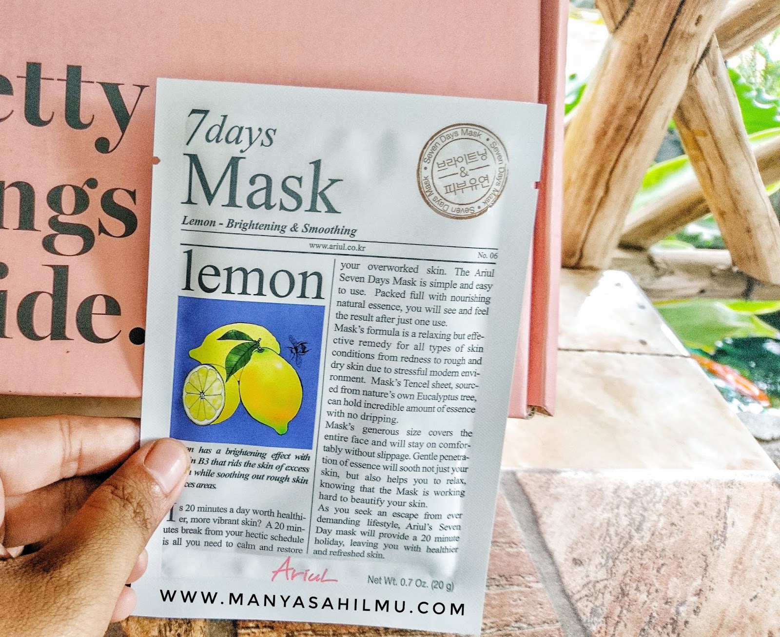 Ariul 7 Days Mask (review) - Manyasah Ilmu