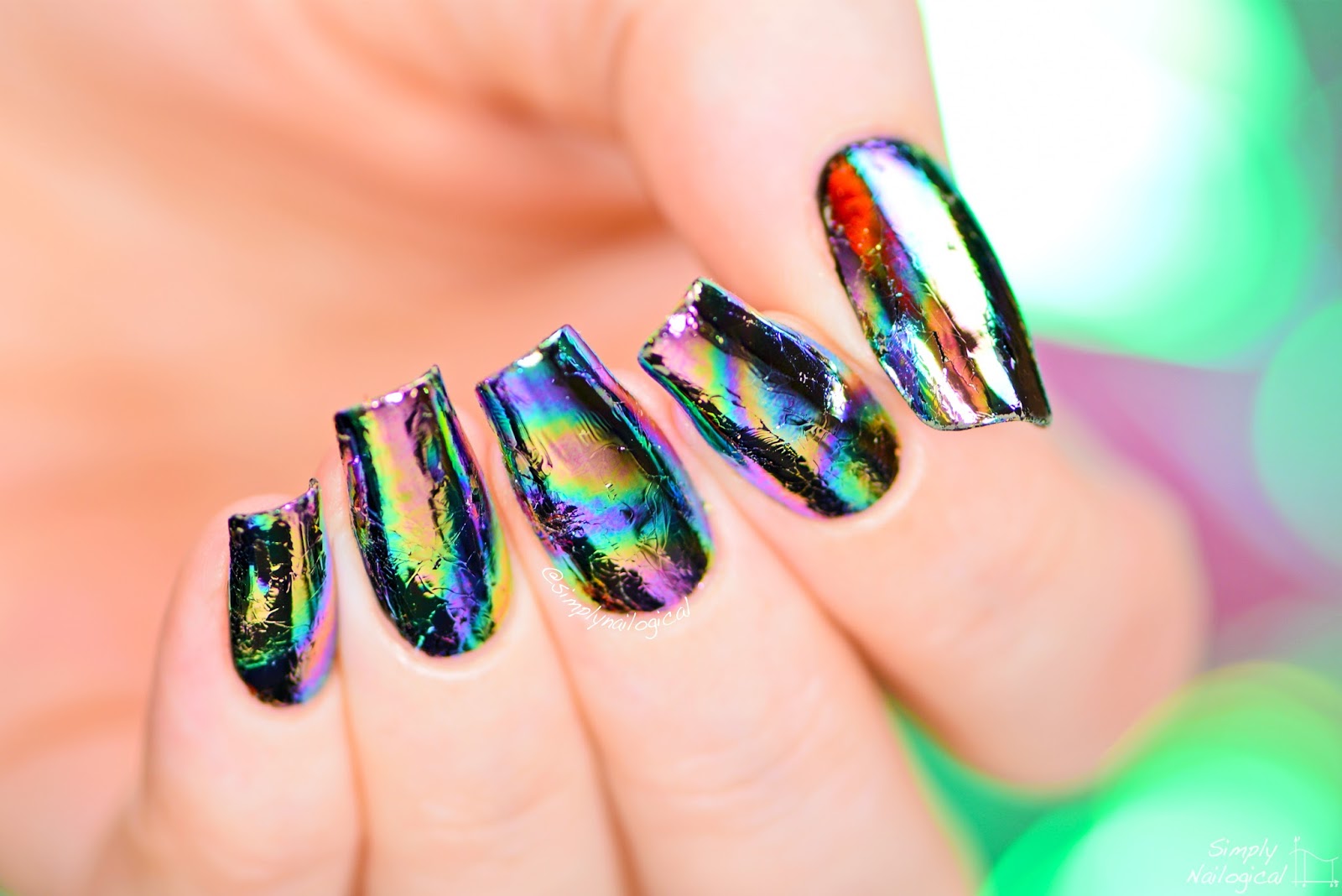 Simply Nailogical: Oil spill / oil slick nails
