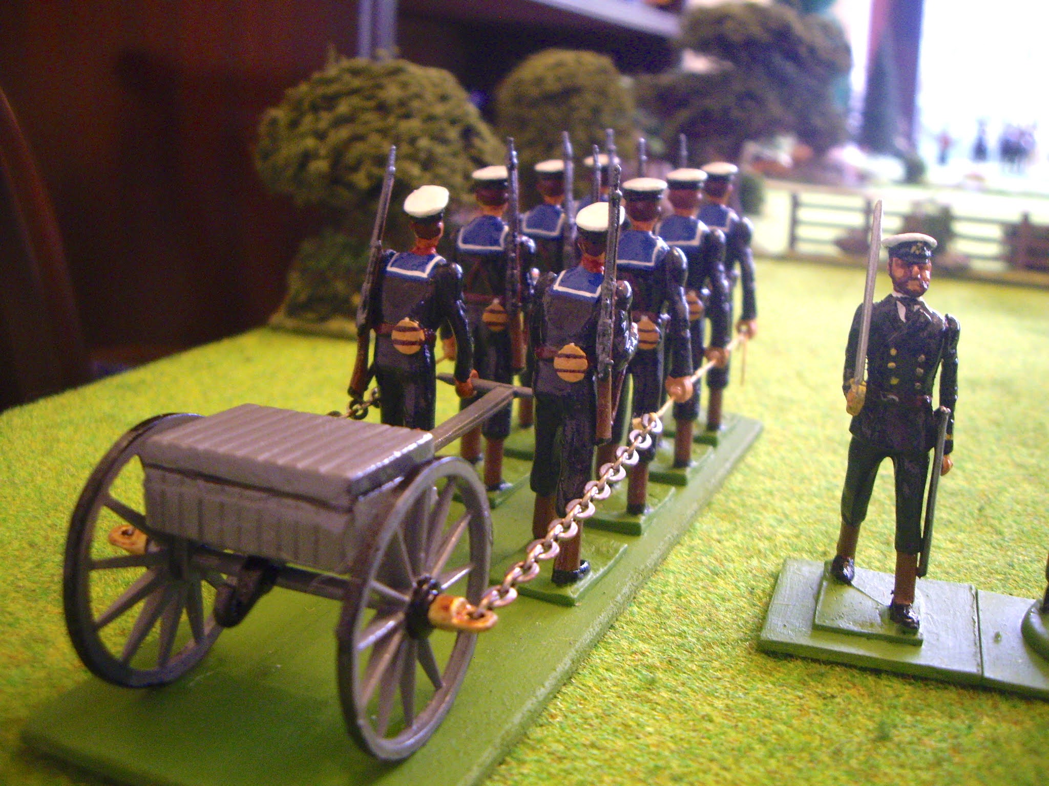 Wargaming with 54mm Toy Soldiers: ROYAL NAVY FIELD GUN & LIMBER completed