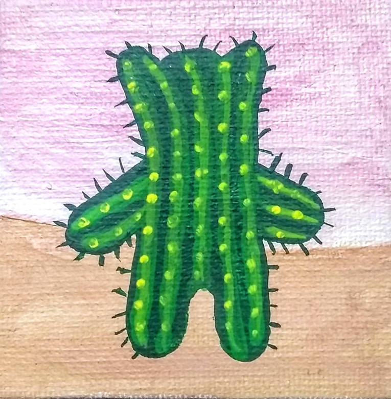 Cactus Kitten Garden