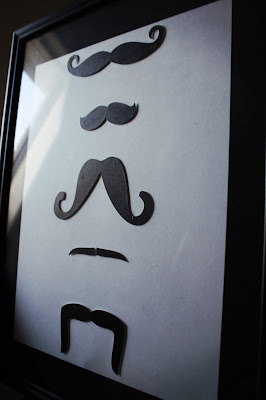 ElieRey: DIY: $4.00 Mustache Framed Art