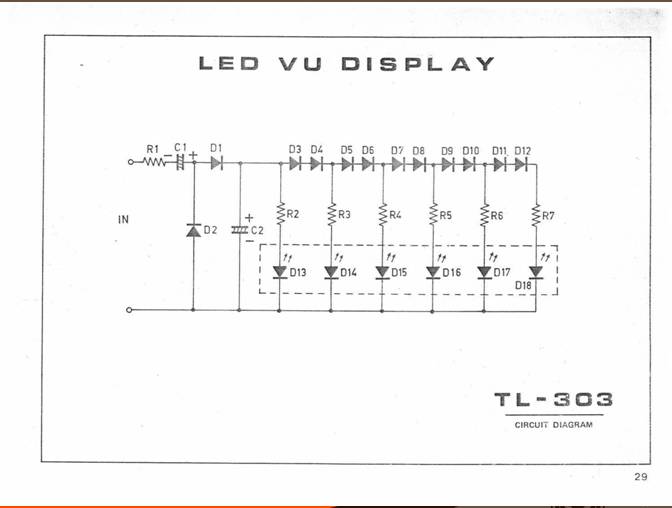 LED VU DISPLAY TL-303 | Elektronika Analog dan Digital