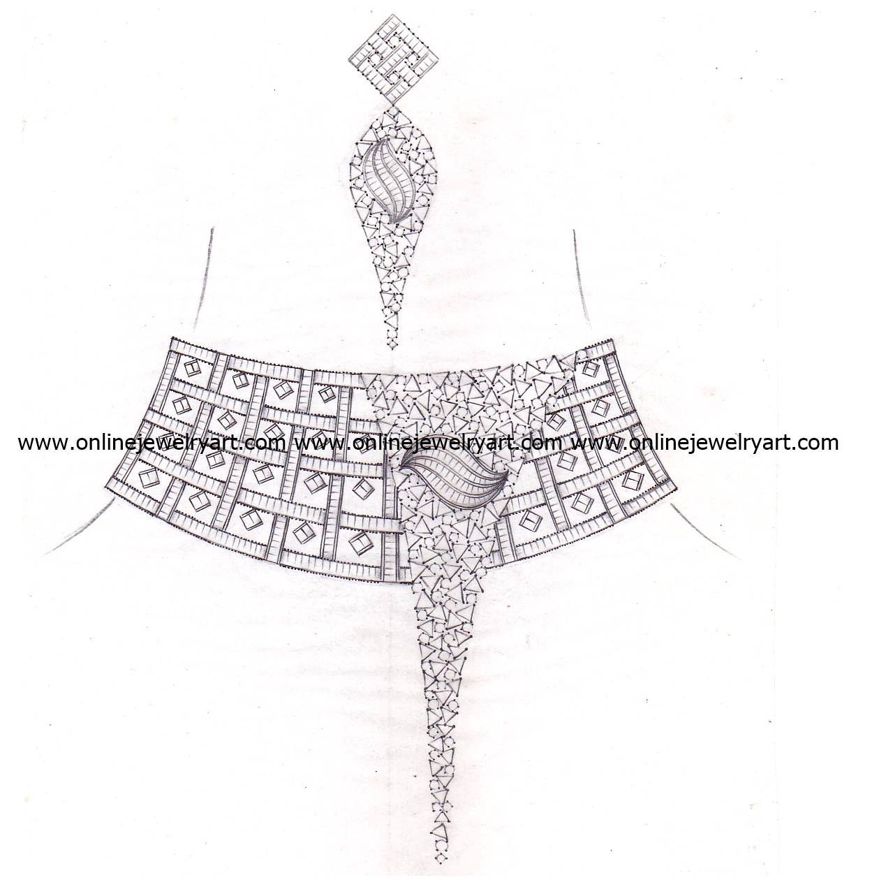 Diamond Choker Necklace Online | Jewelry Design Website