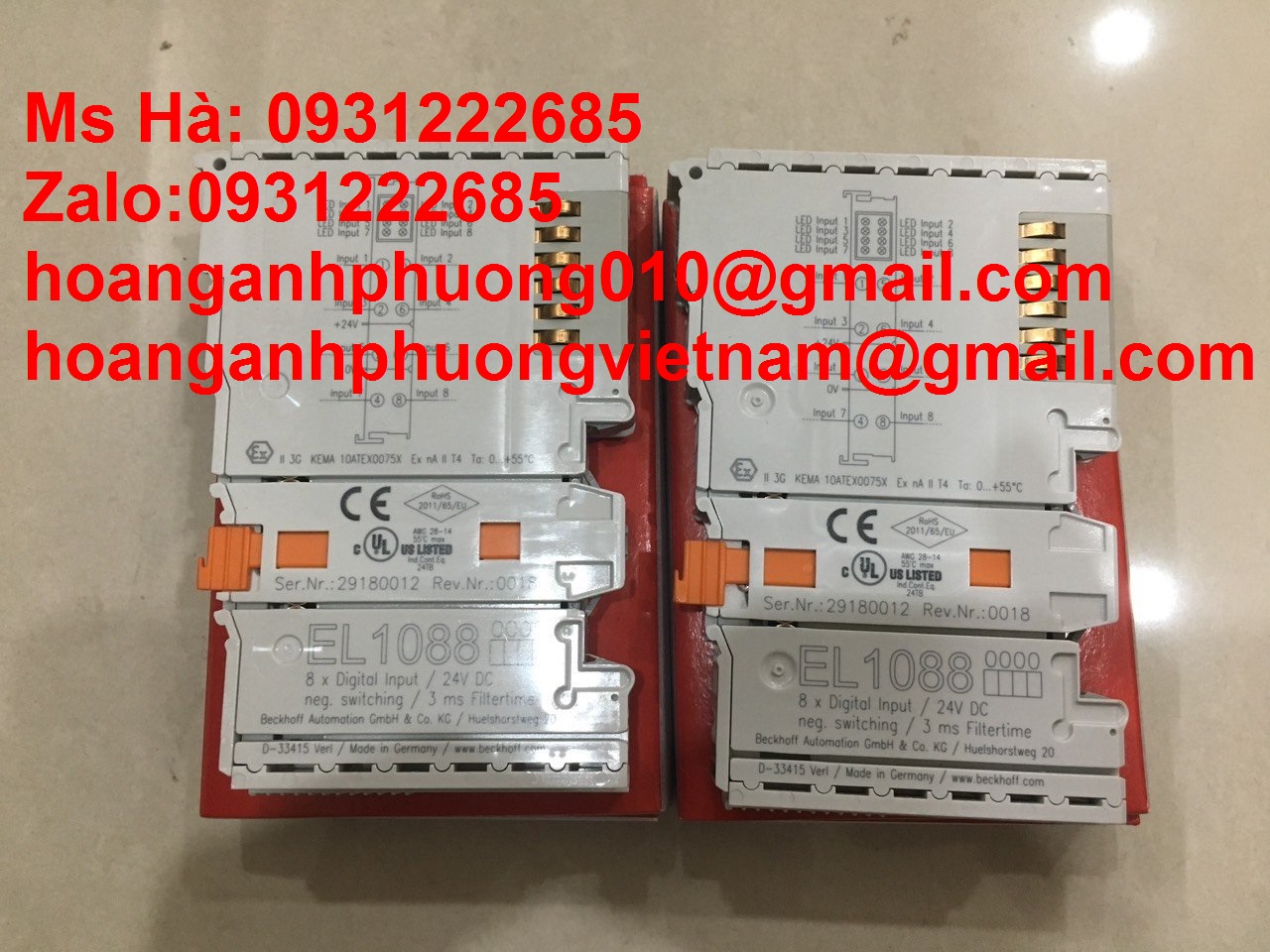 Digital Input El1088 Beckhoff - Bình Dương