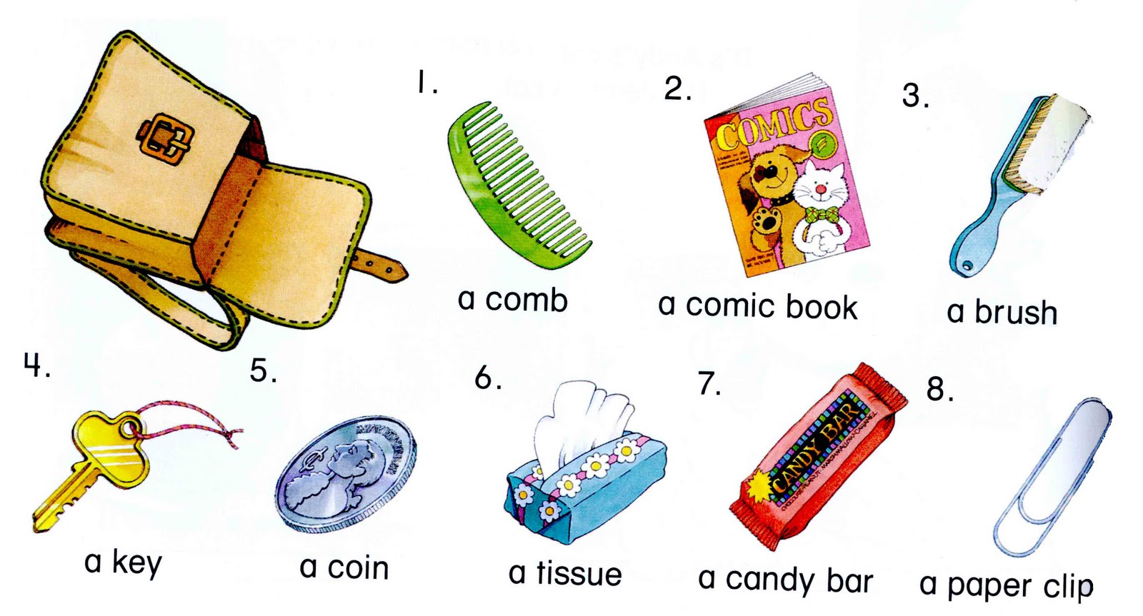 Meu caderninho de aulas: Atividades: School Objects