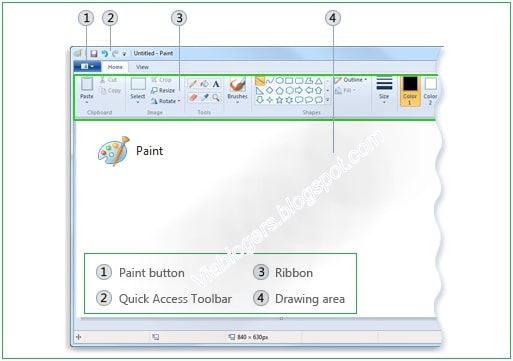 Panduan cara menggunakan Microsoft Paint pada windows - ViaBlogers