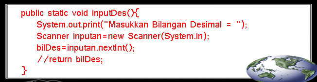 Konversi Bilangan Hexa , BIner , OKtal dalam JAVA | a