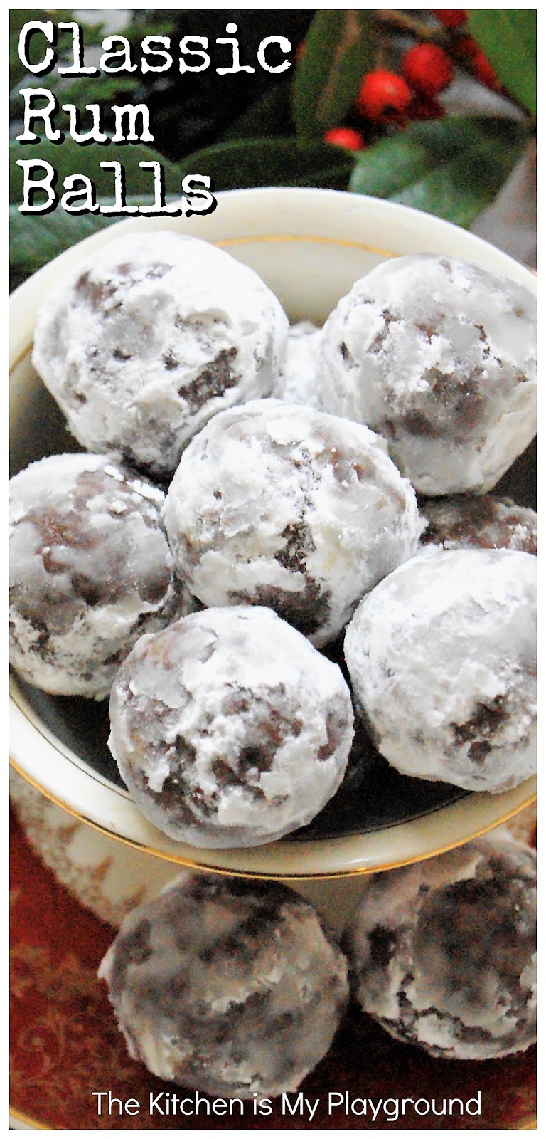 Rum Balls {with Spiced Rum} | The Kitchen is My Playground