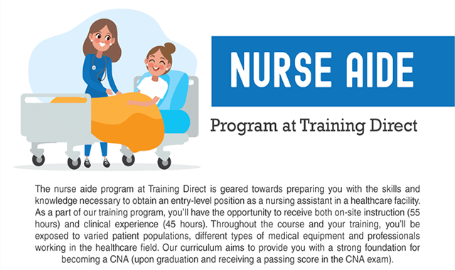 Nurse Aide Program at Training Direct #infographic - Visualistan