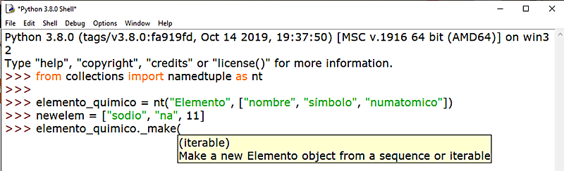 APRENDER A PROGRAMAR CON PYTHON: NAMEDTUPLES