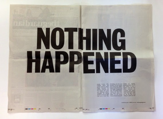 copyranter: This is a great "disruptive" print ad.