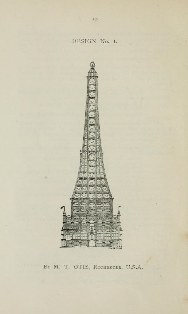 Gallery of 68 Competitive Designs for the Great Tower for London, 1890 ...