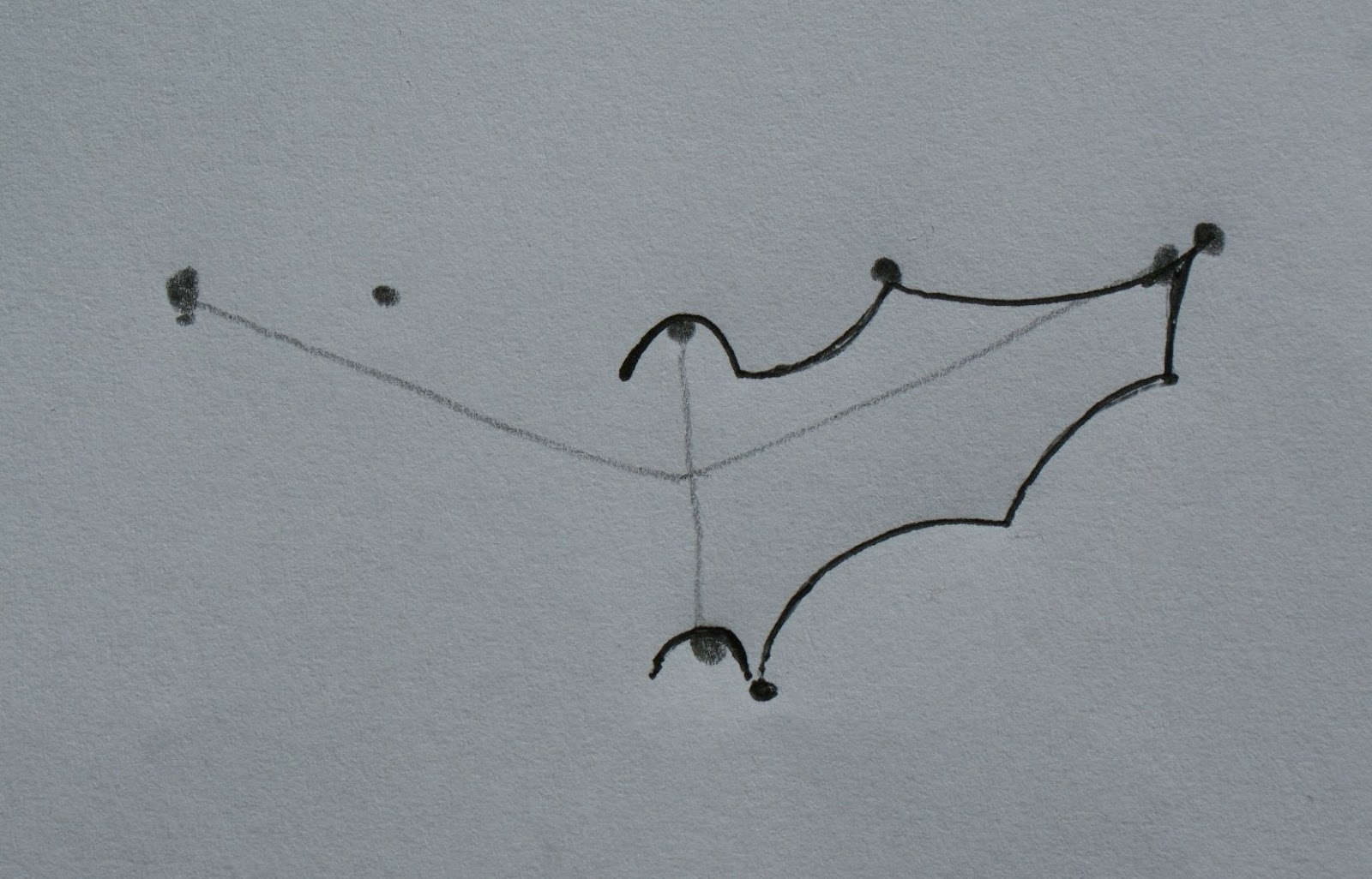 Craft Magic: Handmade Halloween Cards - How to Draw a Halloween Bat