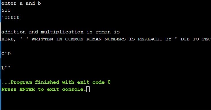 HOW TO CONVERT DECIMAL TO ROMAN UPTO 10000000000 IN C and CPP