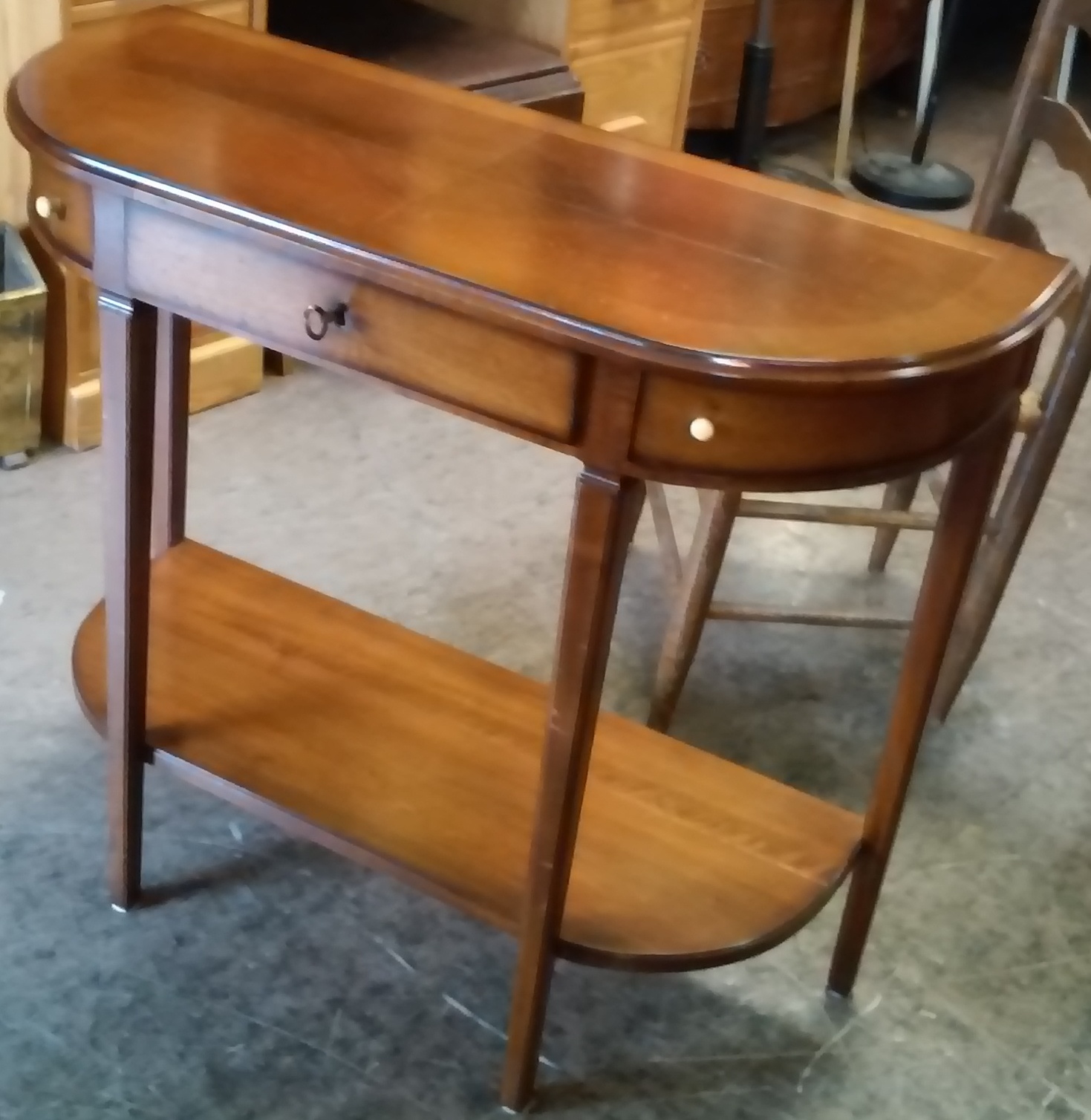 UHURU FURNITURE & COLLECTIBLES: SOLD Italian Cherry Console Table with ...