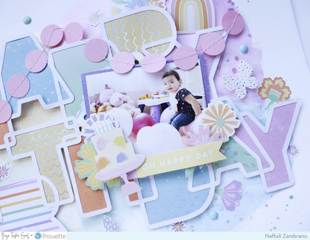 Happy Birthday Layout by Neftali Zambrano | Paige Taylor Evans