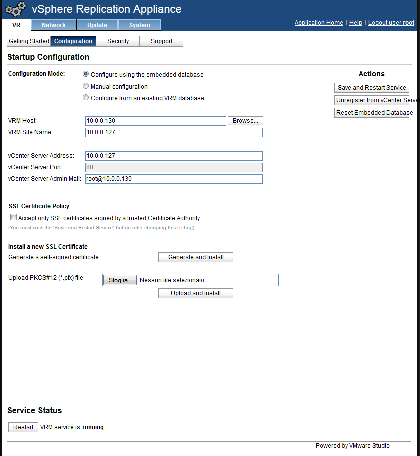 Hostile Coding: VMware: vSphere Replication Part 4 - Configuration
