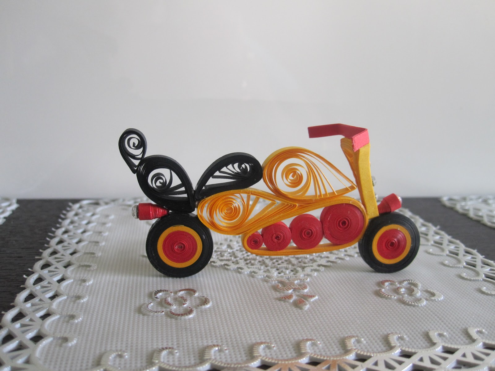 Nimisha's Creations: Motorbike.... 3D quilling