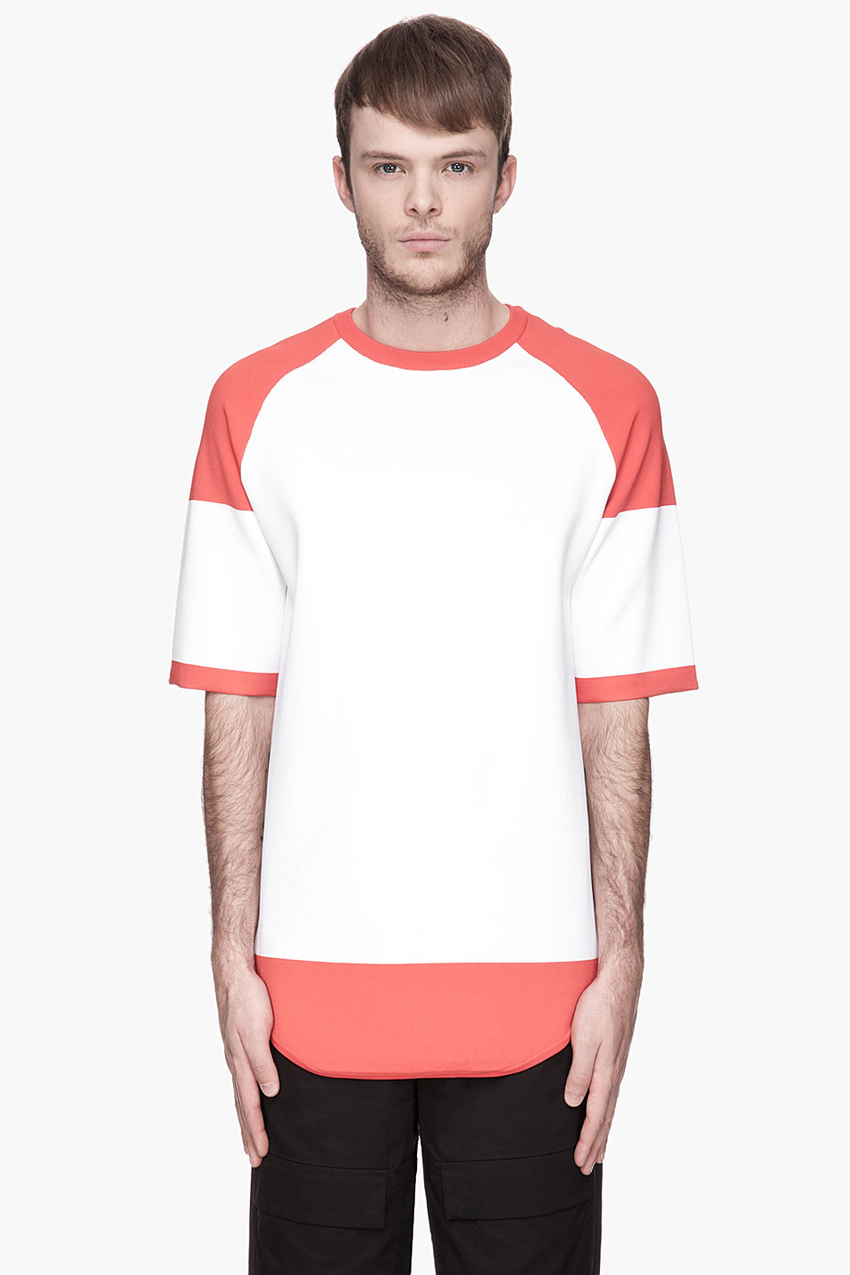 Men's Fashion & Style Aficionado: Alexander Wang White and red Raglan ...