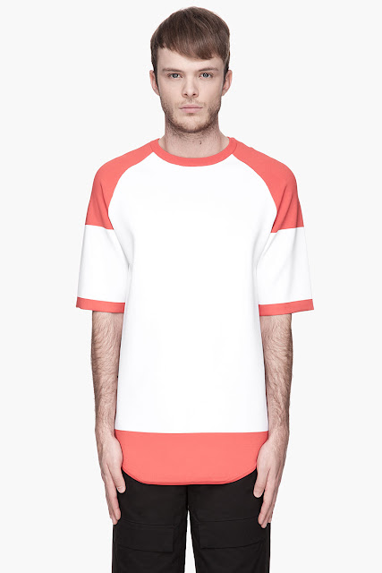 Men's Fashion & Style Aficionado: Alexander Wang White and red Raglan ...