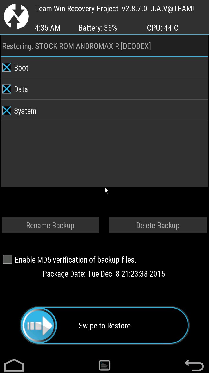 Backup Dan Restore Rom menggunakan TWRP | Android