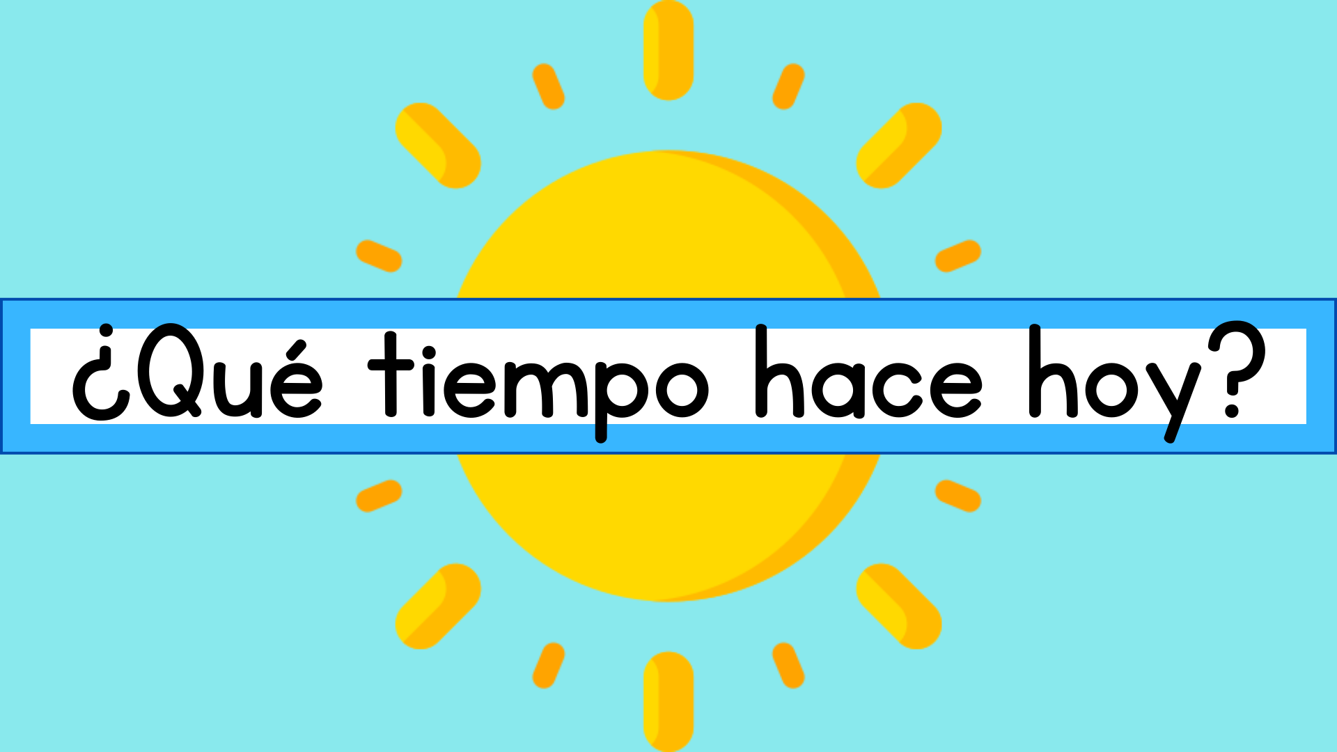 LOS RECURSOS DE LA SEÑO YESSI: ¿Qué tiempo hace hoy?