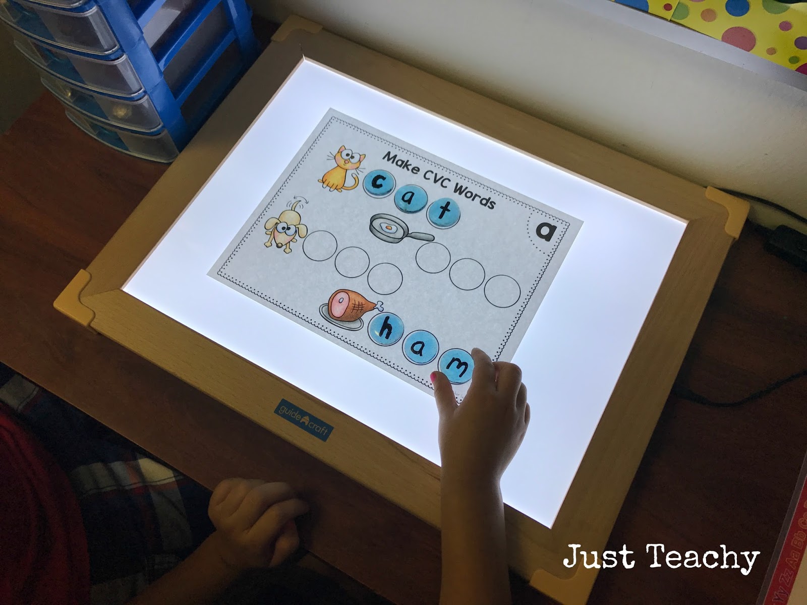 Light Table CVC Words | Just Teachy