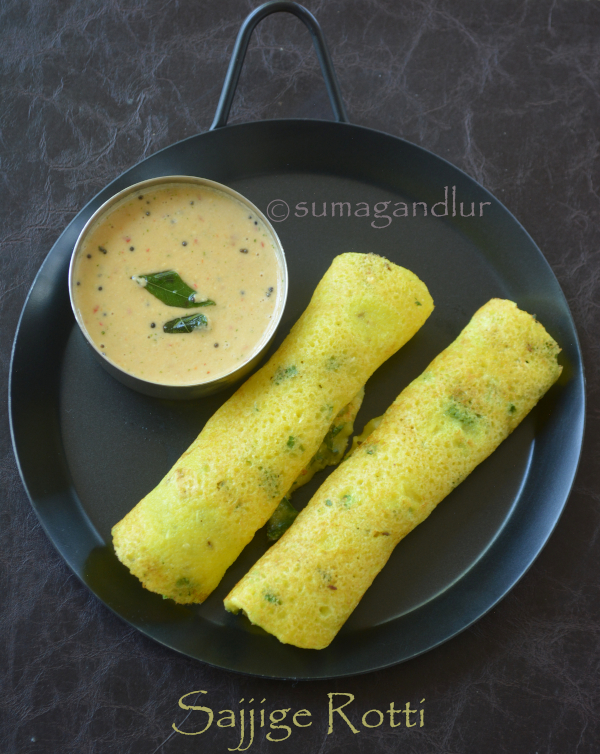 Veggie Platter: A - Z Karnataka Recipe Series ~ S for Sajjige Rotti