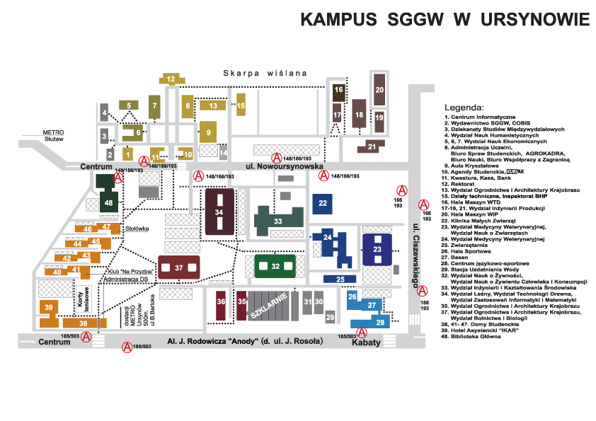 Biologiczno-chemiczne studia na SGGW: Kampus