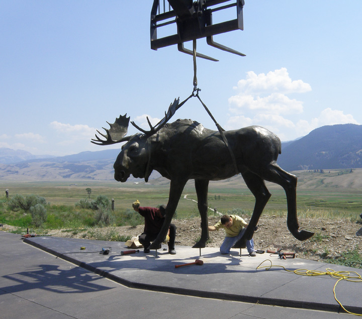 Sandy Scott Art: #311 At the museum: "Moose Flats" con't