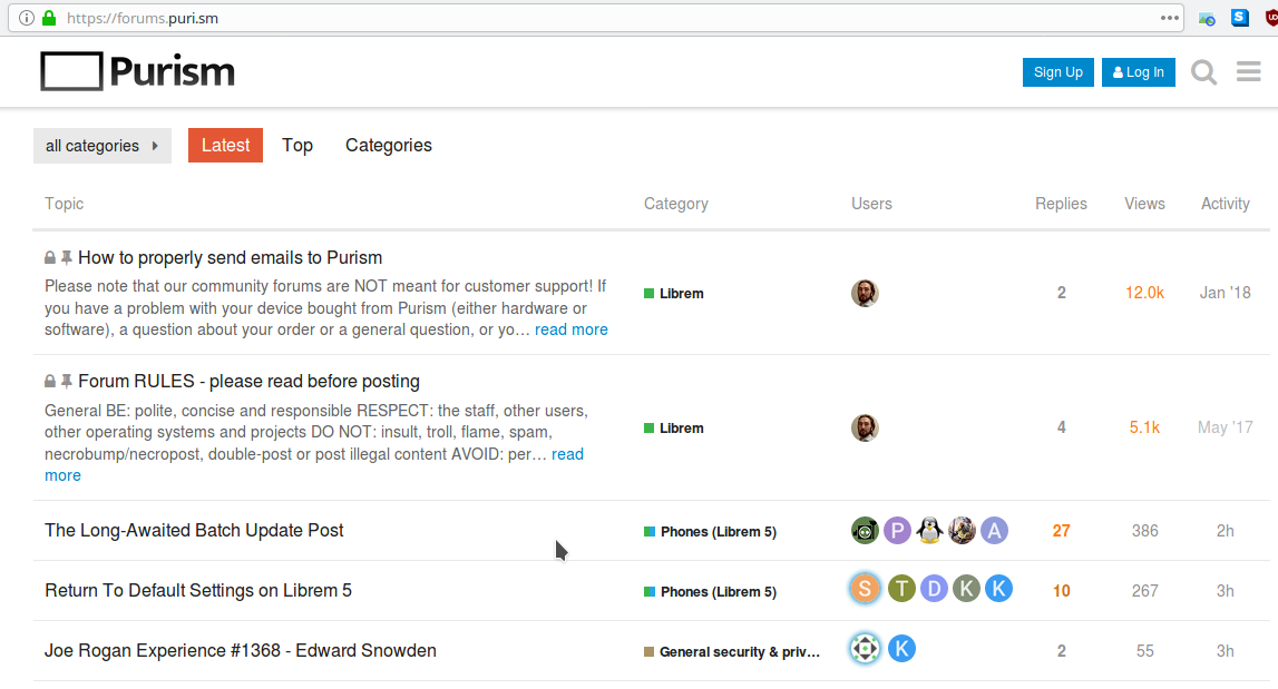 GNU/Linux Forums on the Internet