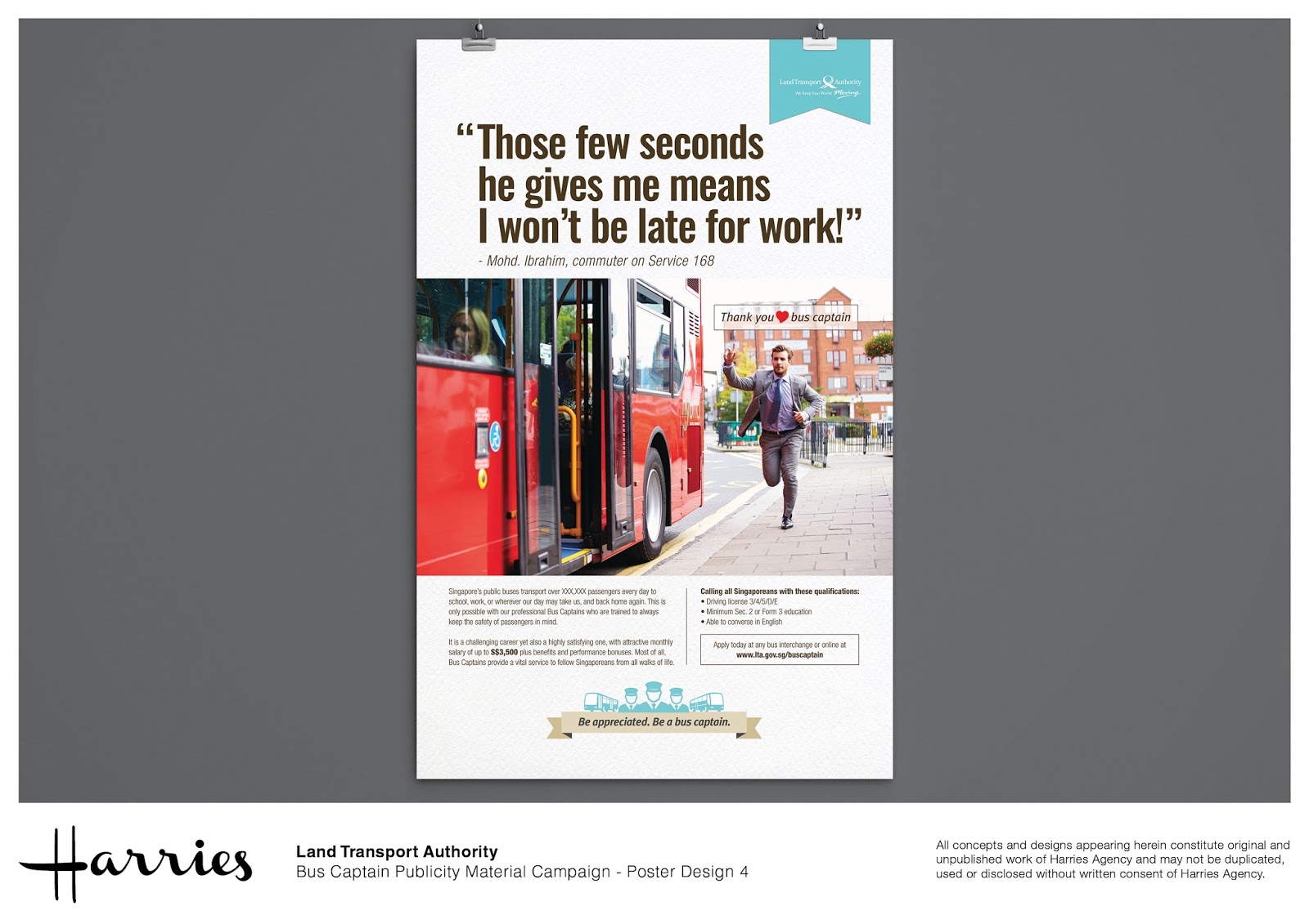 Make design simple, but significant.: Client: Land Transport Authority