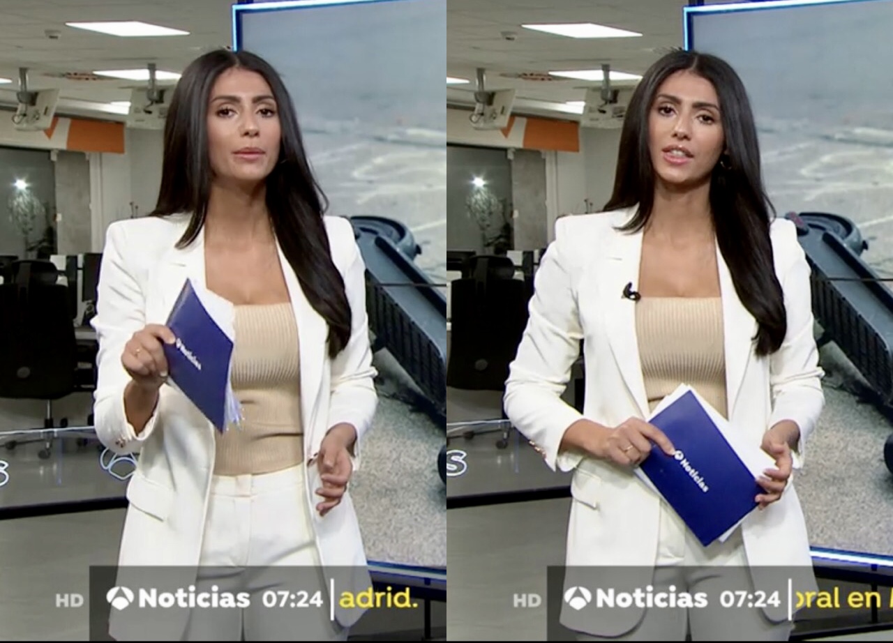 Miss Presentadoras TV: Noor Ben Yessef. A3 Noticias de la Mañana (30/3/21)