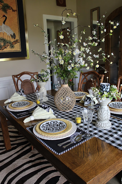 Designs by Pinky: A New Table with a Pop of Color