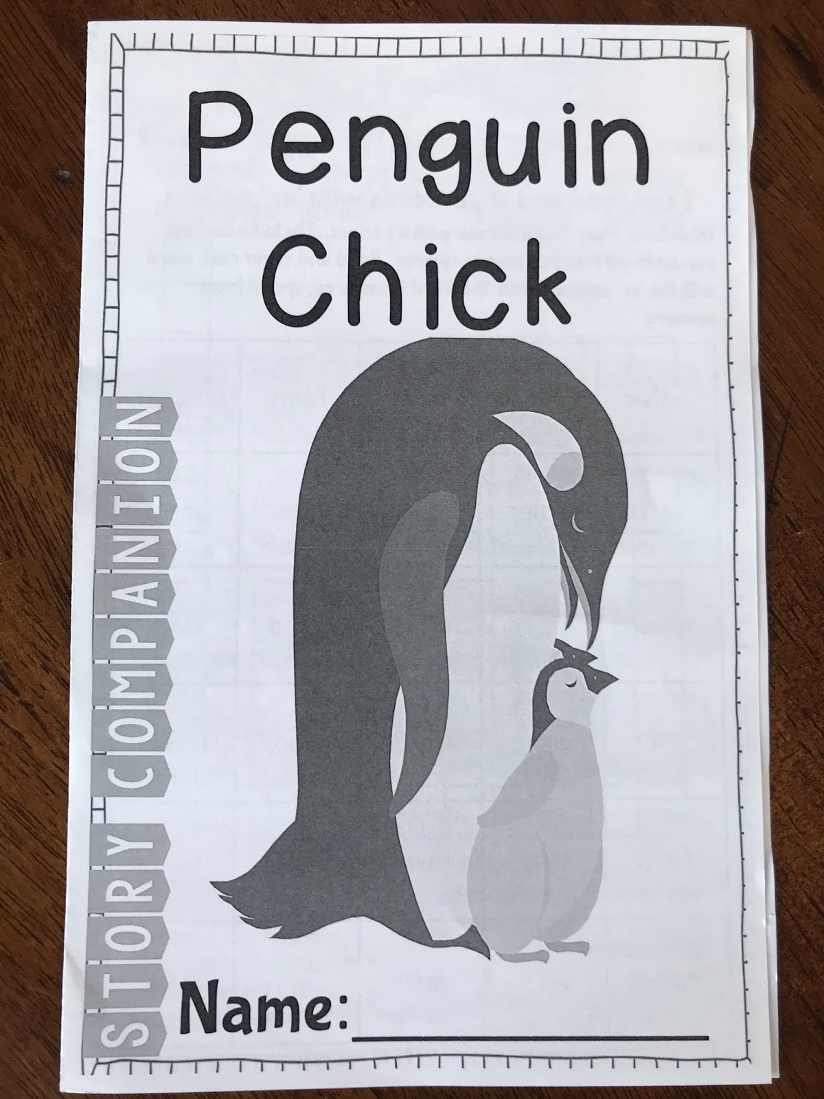 Team McNitt: Journeys: Lesson 21 - Penguin Chick