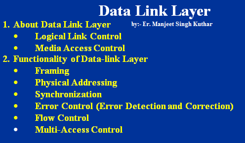 Data Link Layer