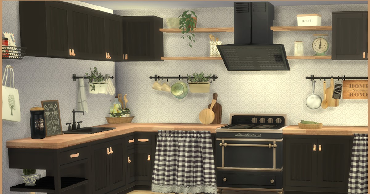 Kitchen "Sue" . The Sims 4 Custom Content.