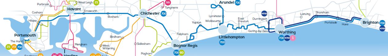 Great British Bus Routes: 700: Portsmouth - Brighton
