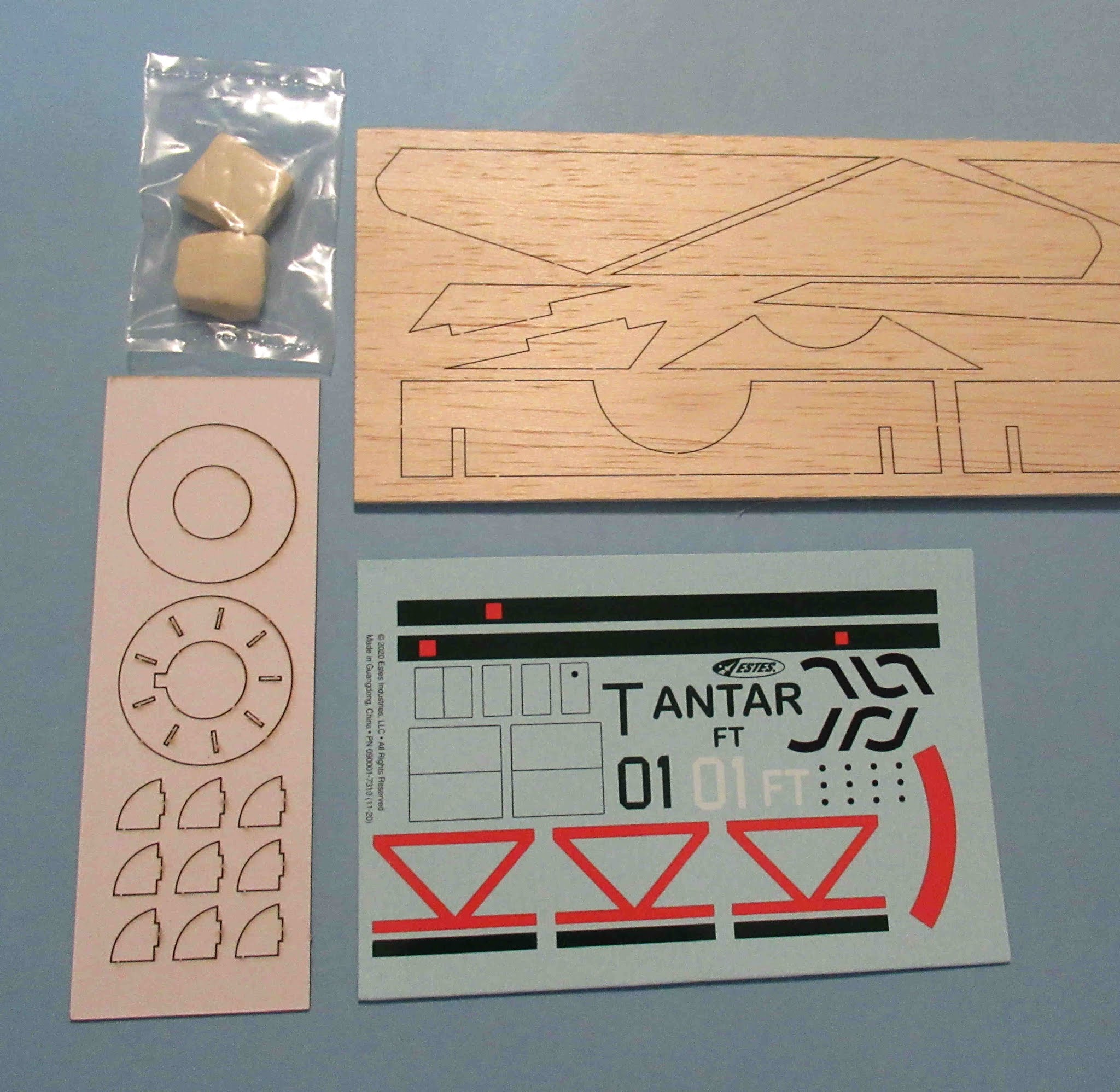 Model Rocket Building: Estes Antar #7310 Build, Part 1, Parts