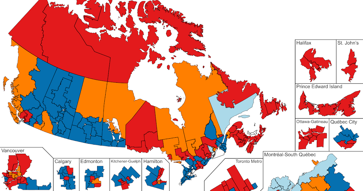 Canadian Election Watch: 2015 Result Map