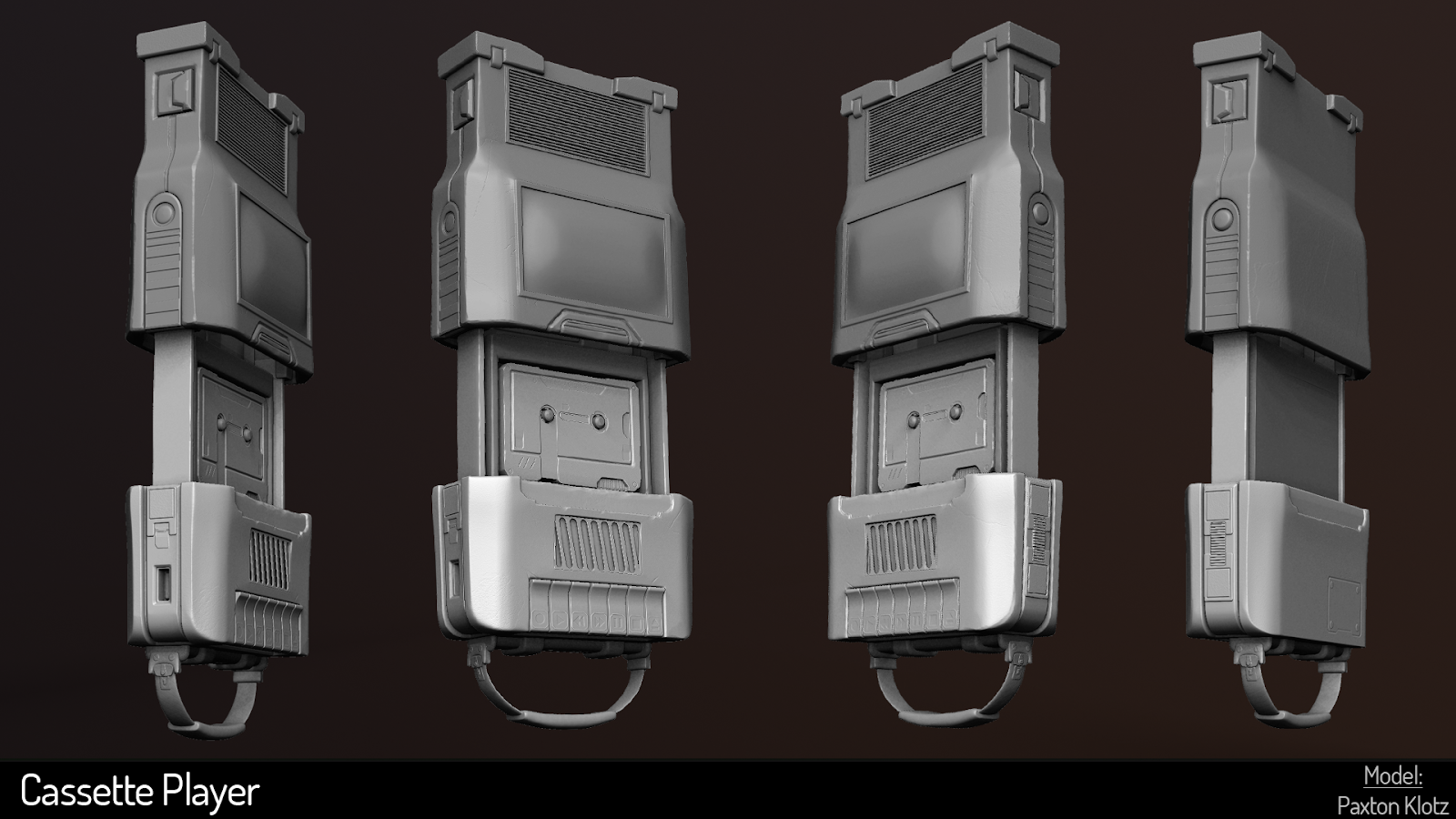 Paxton Klotz FIEA Blog: Cassette High Poly/First Bake