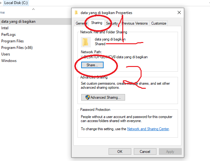 Cara Menghubungkan dan Sharing Data komputer Ke komputer Lain - infoduas